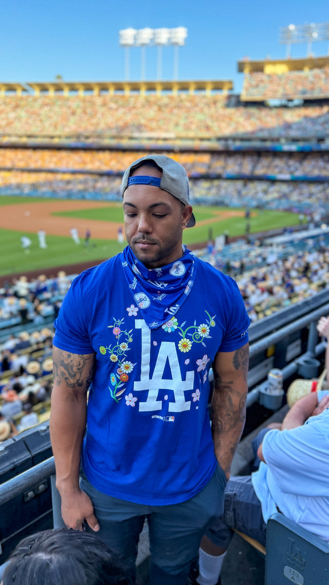 Dodgers Triangle Cooling Bandana: All Over – Vertical Athletics