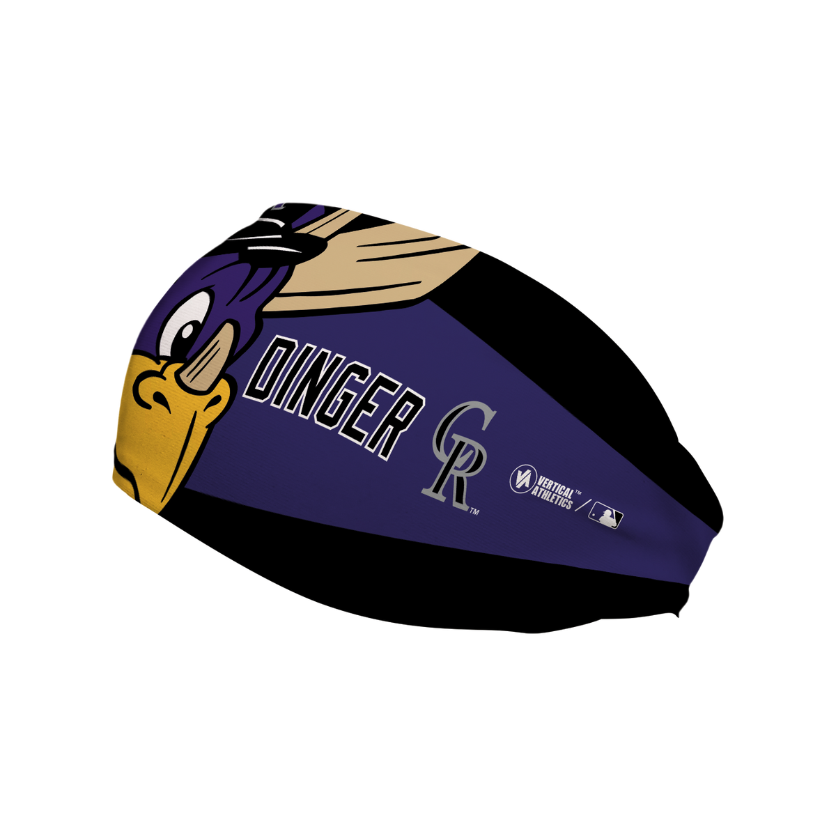 Rockies Cooling Headband Mascot Nameplate Vertical Athletics