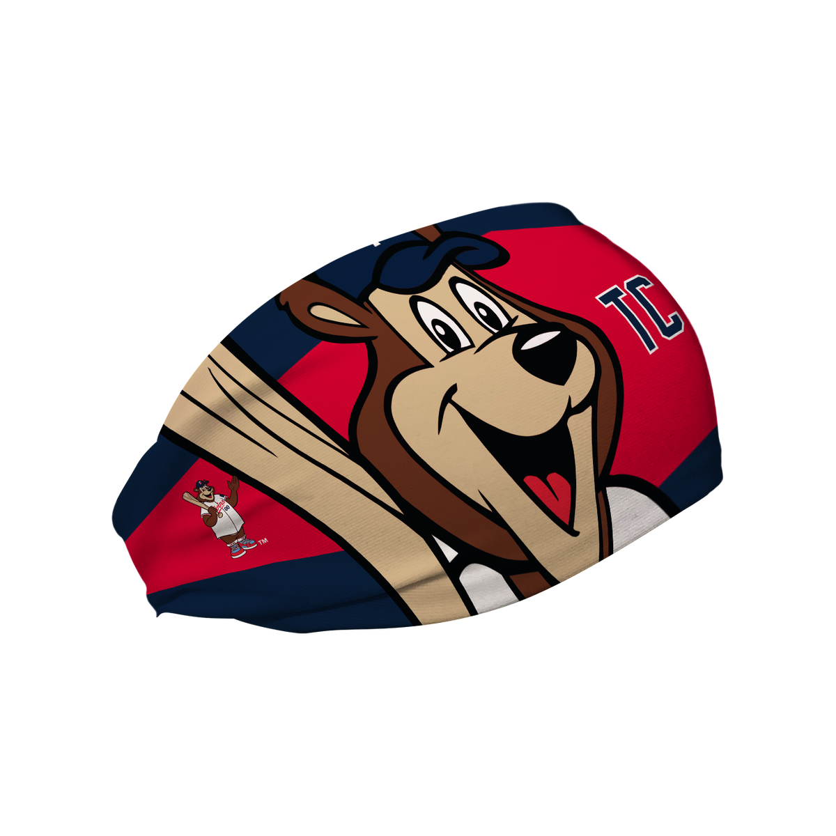 Twins Cooling Headband Mascot Nameplate Vertical Athletics